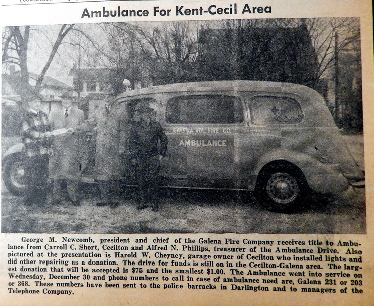 Galena Fire Company Launches Ambulance to Provide Quick Service in ...