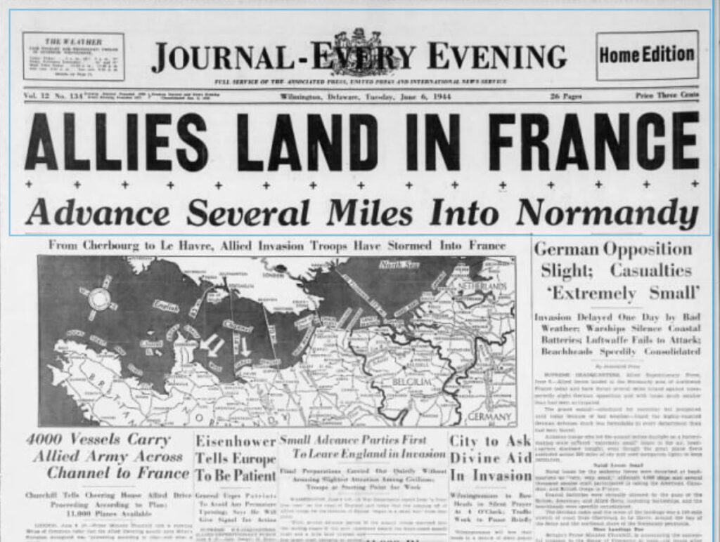 On D-Day People Waited Anxiously for News